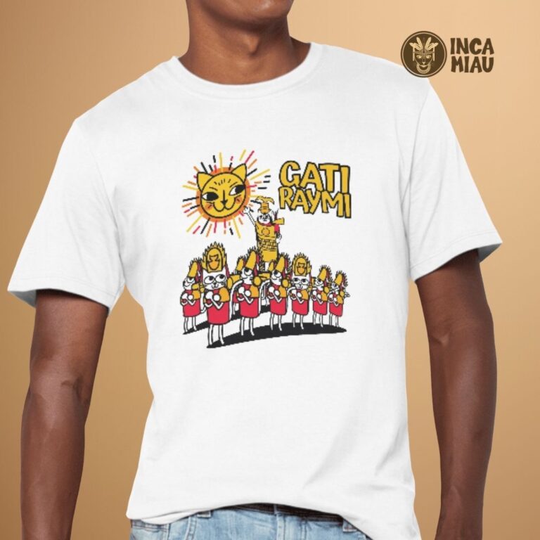 Polo con diseño de Gato Gati Raymi - Inca Miau